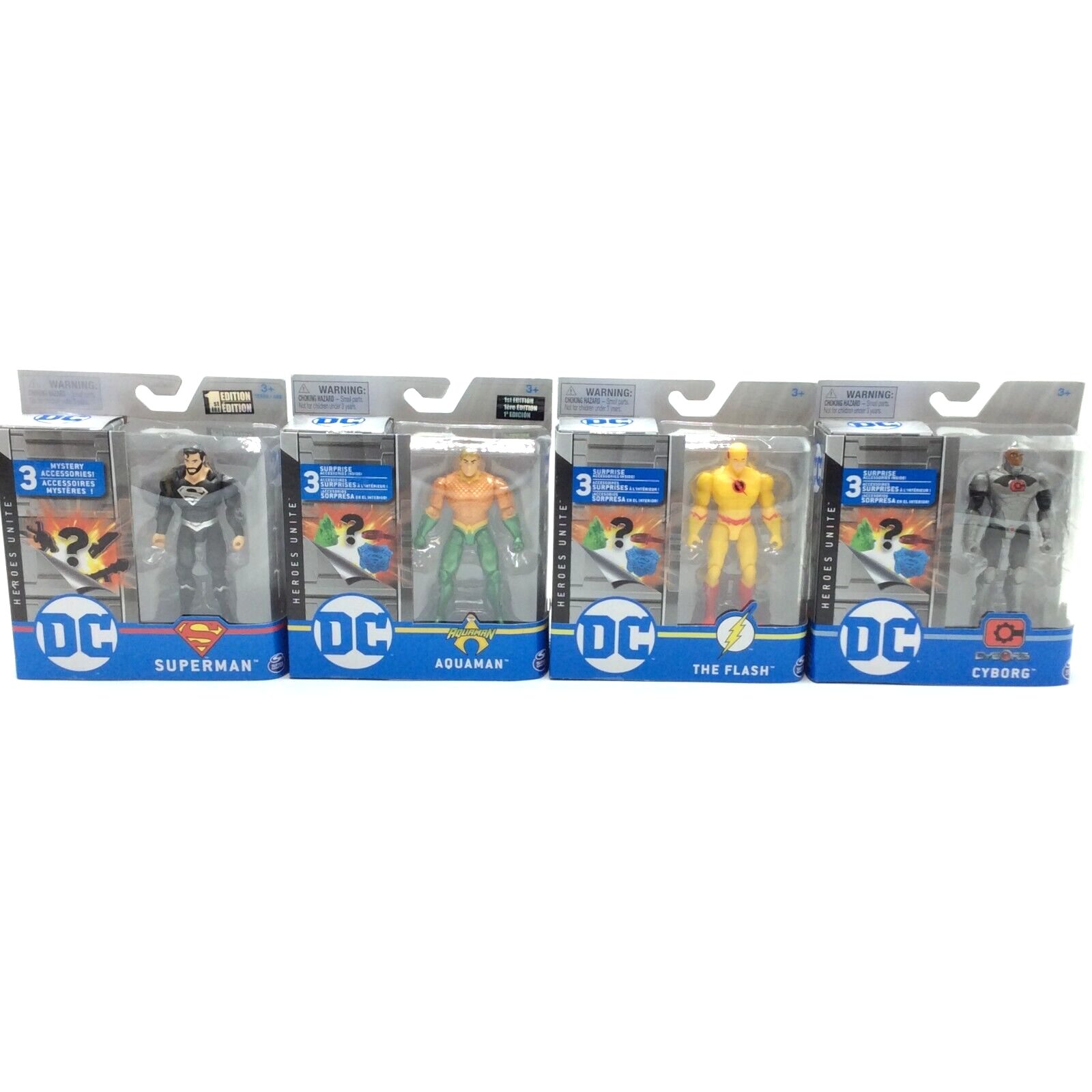Spin Master DC Heroes Unite: AQUAMAN, THE FLASH, SUPERMAN, CYBORG | eBay
