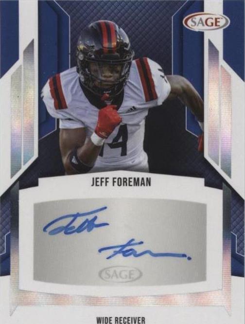 2024 SAGE HIT Low Series - Autographs Jeff Foreman #A-JF2 Silver (AU ...