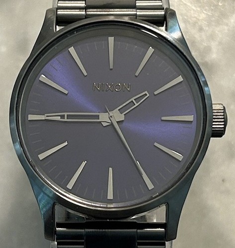 Nixon Men's Watch Blue Dial Gunmetal Stainless Japan - 38 mm Case | eBay