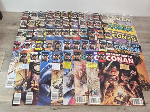 The Savage Sword Of Conan 146-197 Complete Run Lot of 52 Comic Books 3 ...