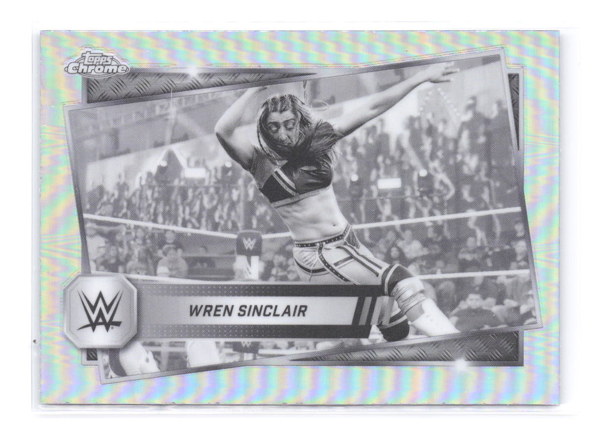 Wren Sinclair 2025 Topps Chrome WWE #164 Sepia Refractor Price Guide ...