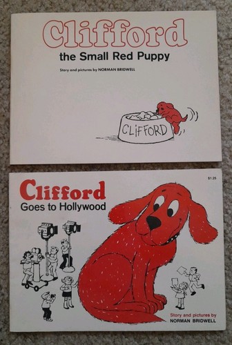 Vintage CLIFFORD THE SMALL RED PUPPY & CLIFFORD GOES TO HOLLYWOOD ...