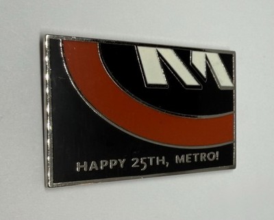 LA Metro Los Angeles Public Transit Bus Rail Subway 25th Lapel Pin ...