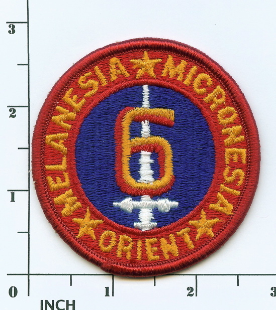 USMC 6th Marine Division PATCH 6th MarDiv WWII full embroidery Repro ...