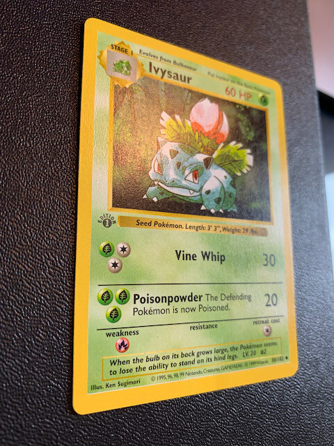 1999 Pokemon Base Set Shadowless 1st Edition Ivysaur #30 Rare Find! | eBay