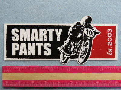 7" STICKER Beer ~ SMARTY PANTS Garage Tavern ~ Burien, WASHINGTON ...