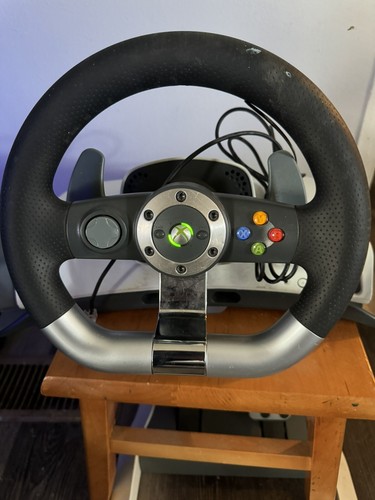 Xbox 360 Wireless Racing Wheel & Pedals W/Force Feedback WRW02 X813208 ...