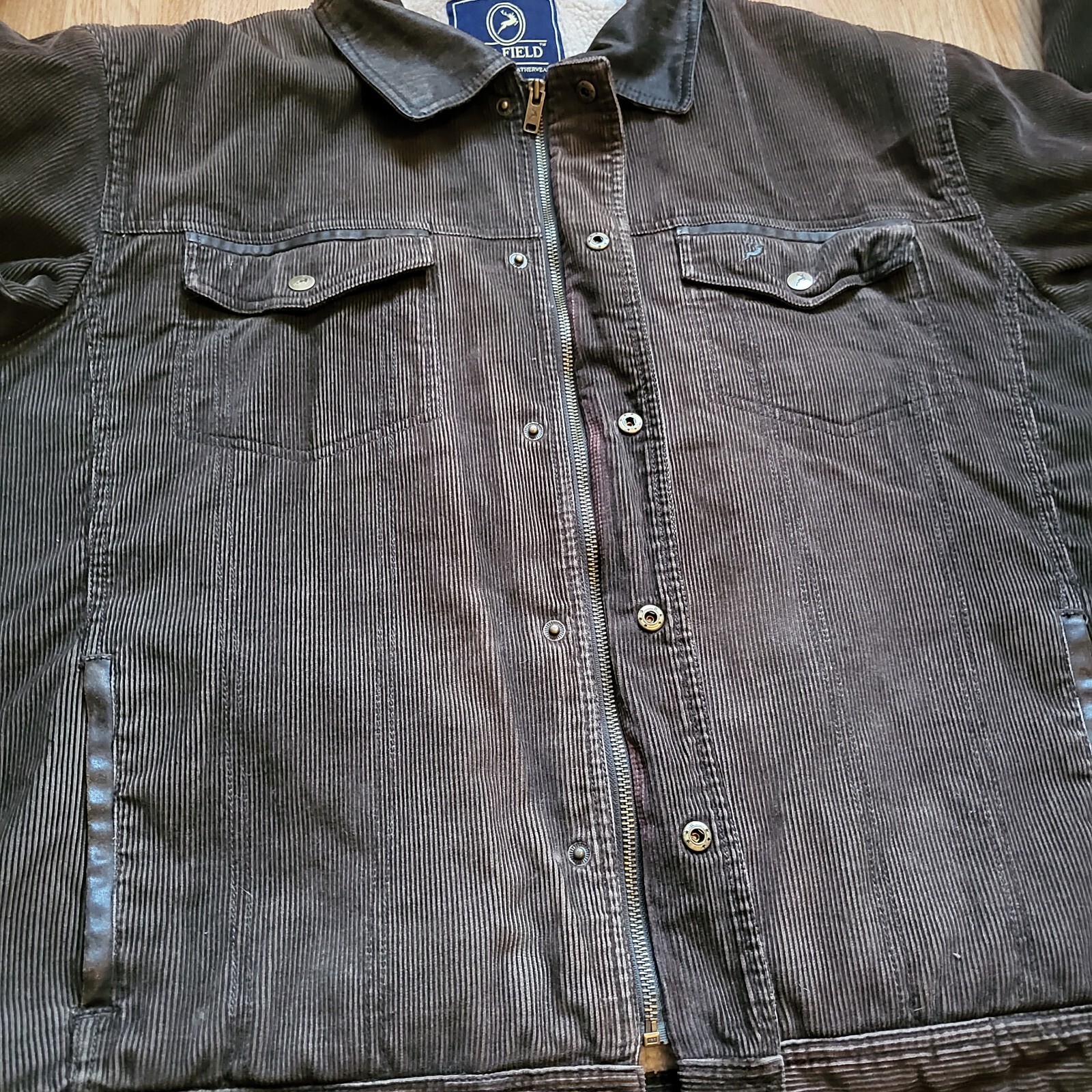 P G Field Jacket Brown Corduroy SIZE XL Country Shooting Farmer Field ...