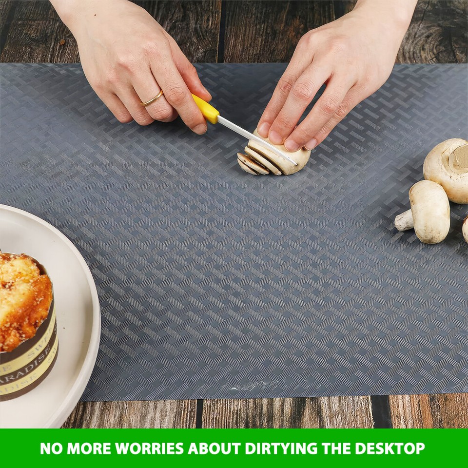 6M Draw Mat Non-Slip Shelf Liner Cabinet Storage Pad Kitchen Cupboard ...