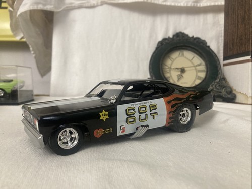 VINTAGE BUILT COP OUT PLYMOUTH DUSTER FUNNY CAR MONOGRAM 1/24 SCALE ...