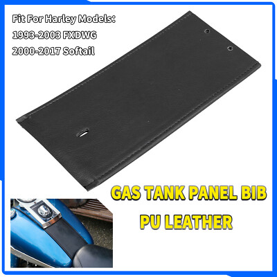 Black Gas Tank Panel Bib For Harley Dyna Heritage Springer Softail ...
