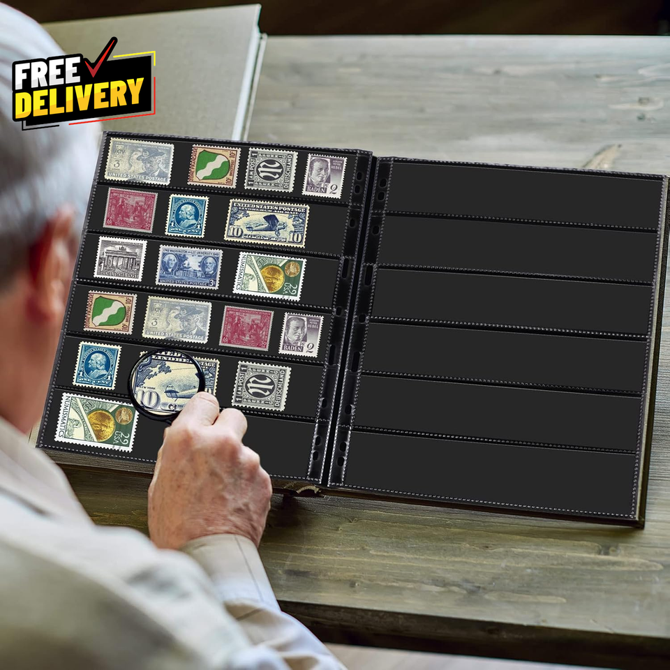 20 Sheets Stamp Pages Collector Stamp Collecting Album Binder Standard ...