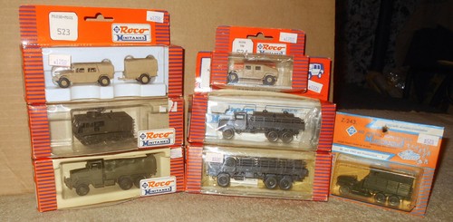 Vintage Roco MiniTanks HO Military Army Plastic Vehicle Lot w/Boxes ...