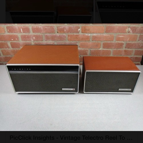 Vtg Telectro 333 Reel To Reel Two Speed Tape Recorder matching speaker ...