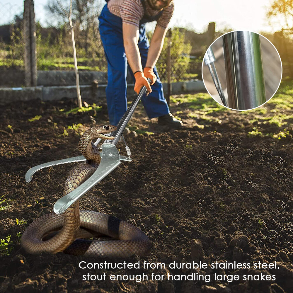 Heavy Duty Snake Tongs & Snake Bag Grabber Catcher Stick Handling Tool ...