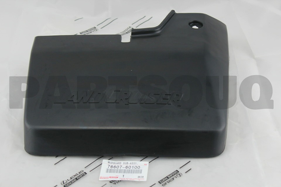 7660760100 Genuine Toyota MUDGUARD SUB-ASSY, QUARTER PANEL, REAR RH ...