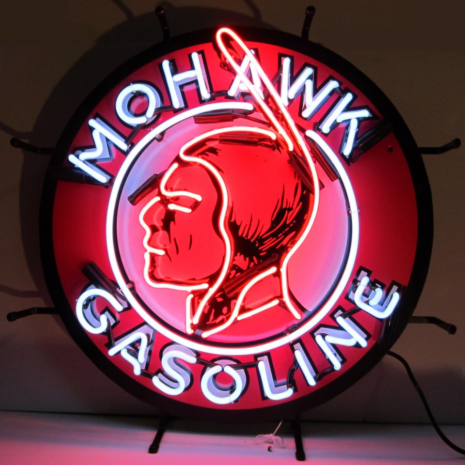 Wholesale lot of 12 Gas motor oil Neon Signs Gasoline Texaco Red crown ...