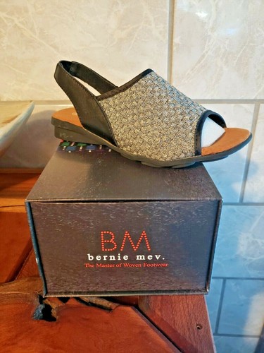 Bernie Mev - ABIGAIL REEF - Slingback Sandals - Pewter -EU38=US7.5- New ...