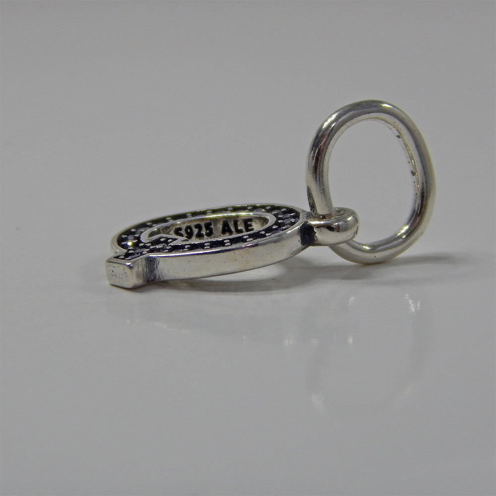 New Authentic Pandora Charm Letter Q Sterling Silver Pendant 791329CZ ...