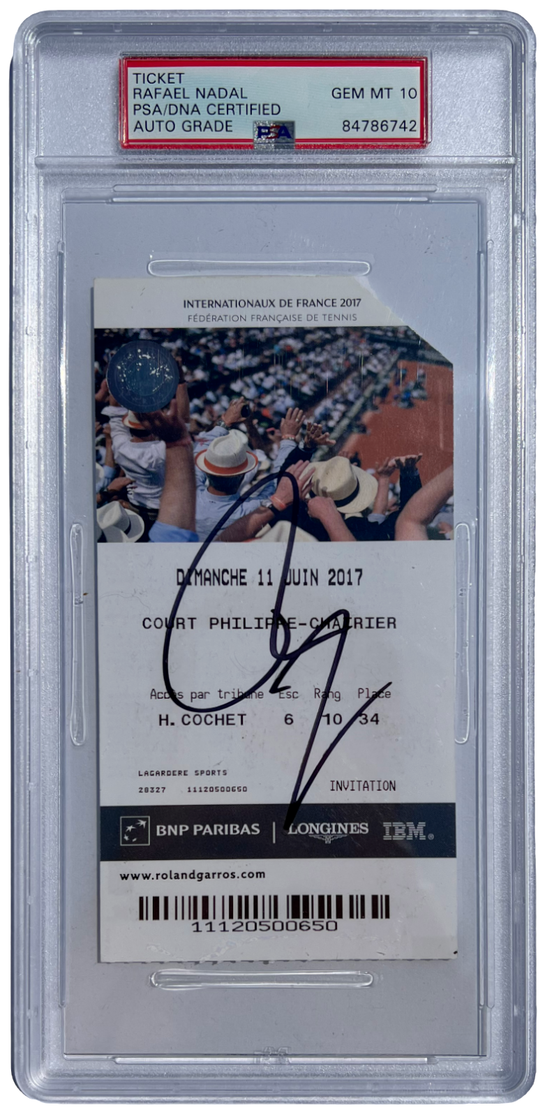 Rafael Nadal Autographed Memorabilia | Signed Photo, Jersey ...