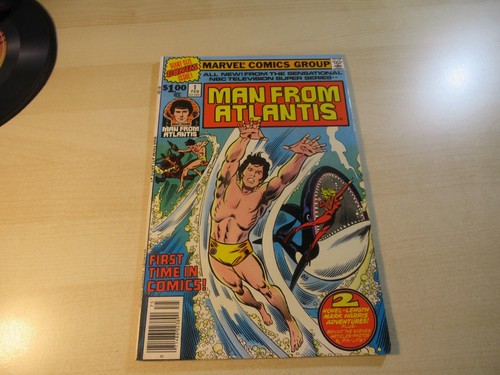 MAN FROM ATLANTIS #1 MARVEL BRONZE AGE HIGH GRADE 1970'S NBC TV SHOW ...