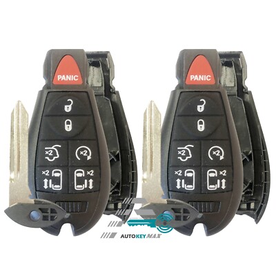 2 New Fobik Keyless Remote Smart Key Fob Shell Case 7 BUTTON For Dodge ...
