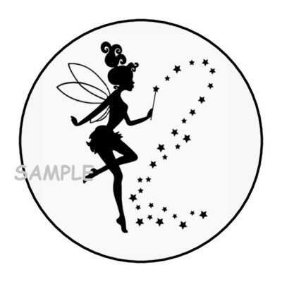 30 FAIRY ENVELOPE SEALS LABELS STICKERS 1.5" ROUND BIRTHDAY PARTY ...