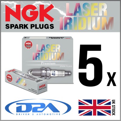 5x NGK ILFR6K8 (94040) LASER IRIDIUM Spark Plugs For VOLVO V70 2.5 03/ ...