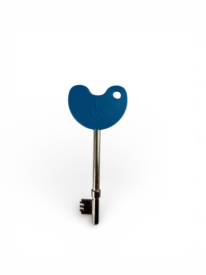 3 x NKS RADAR KEY BLUE Disabled Toilet Bathroom Door Access Easy Turn ...