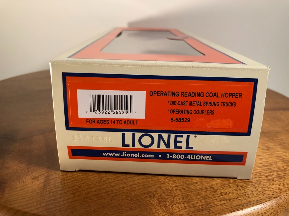 Lionel O Gauge OPERATING READING COAL HOPPER 6-58529 w/ box | eBay