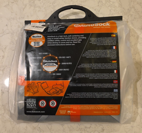 AutoSock Snow Socks Winter Traction Device Size 870 Alt Tire Wheel ...