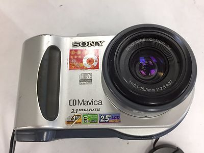 SONY MAVICA MVC-CD200 2.1 MP DIGITAL CAMERA W power supply 27242589247 ...
