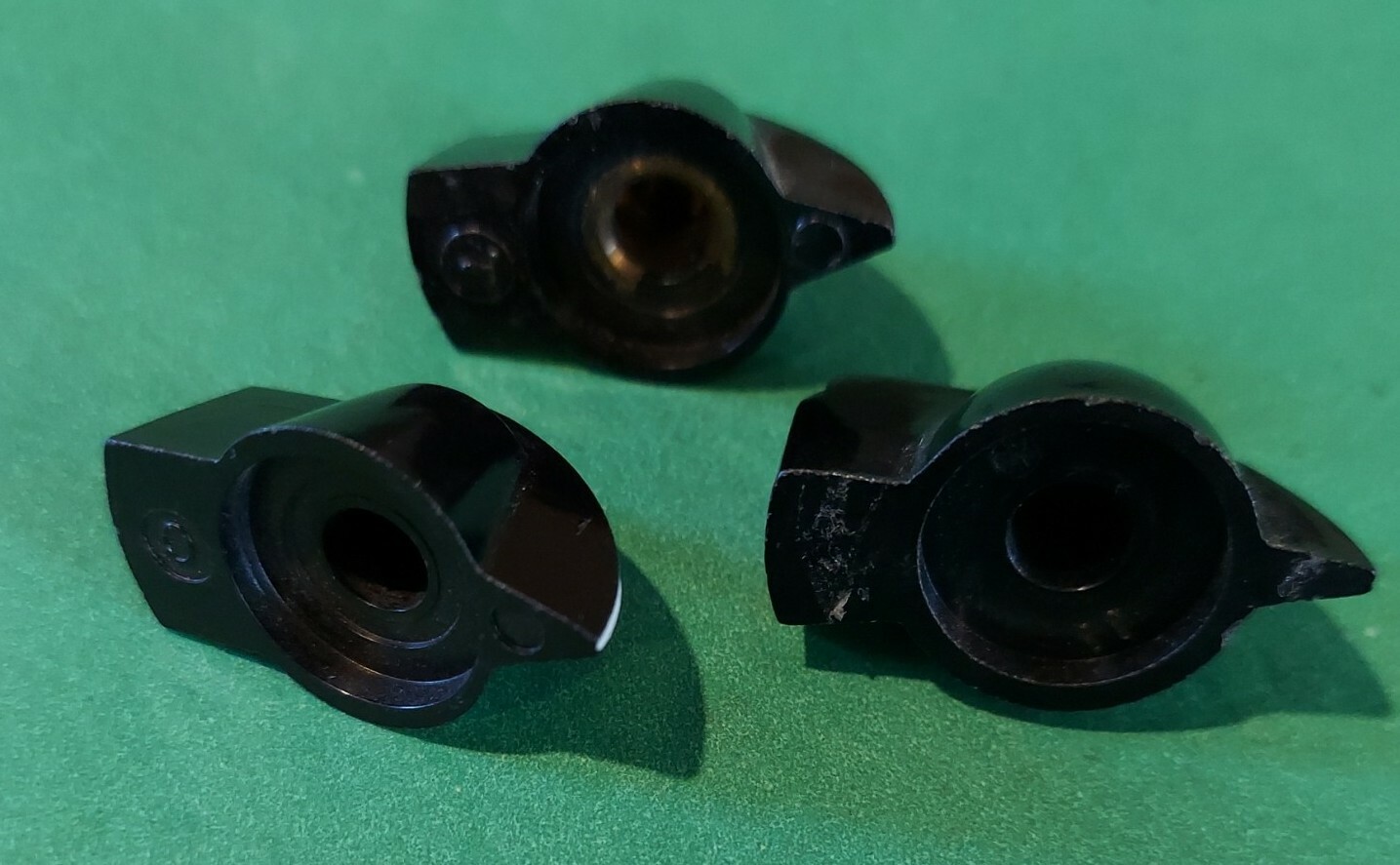 Lot of 3: Vintage Daka-Ware Black Bakelite Chicken Beak Pointer Knob ...