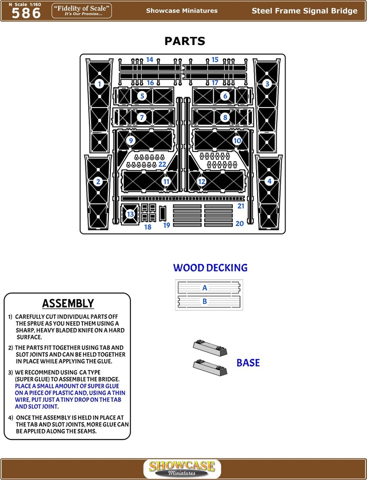 N Scale Signal Bridge Kit by Showcase Miniatures (586) | eBay
