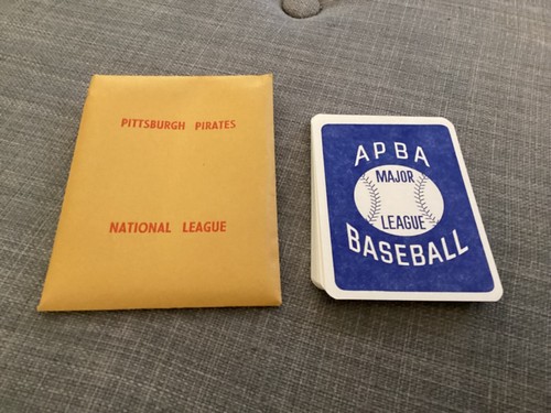 APBA Baseball Set- Pittsburgh Pirates National League (2) | eBay