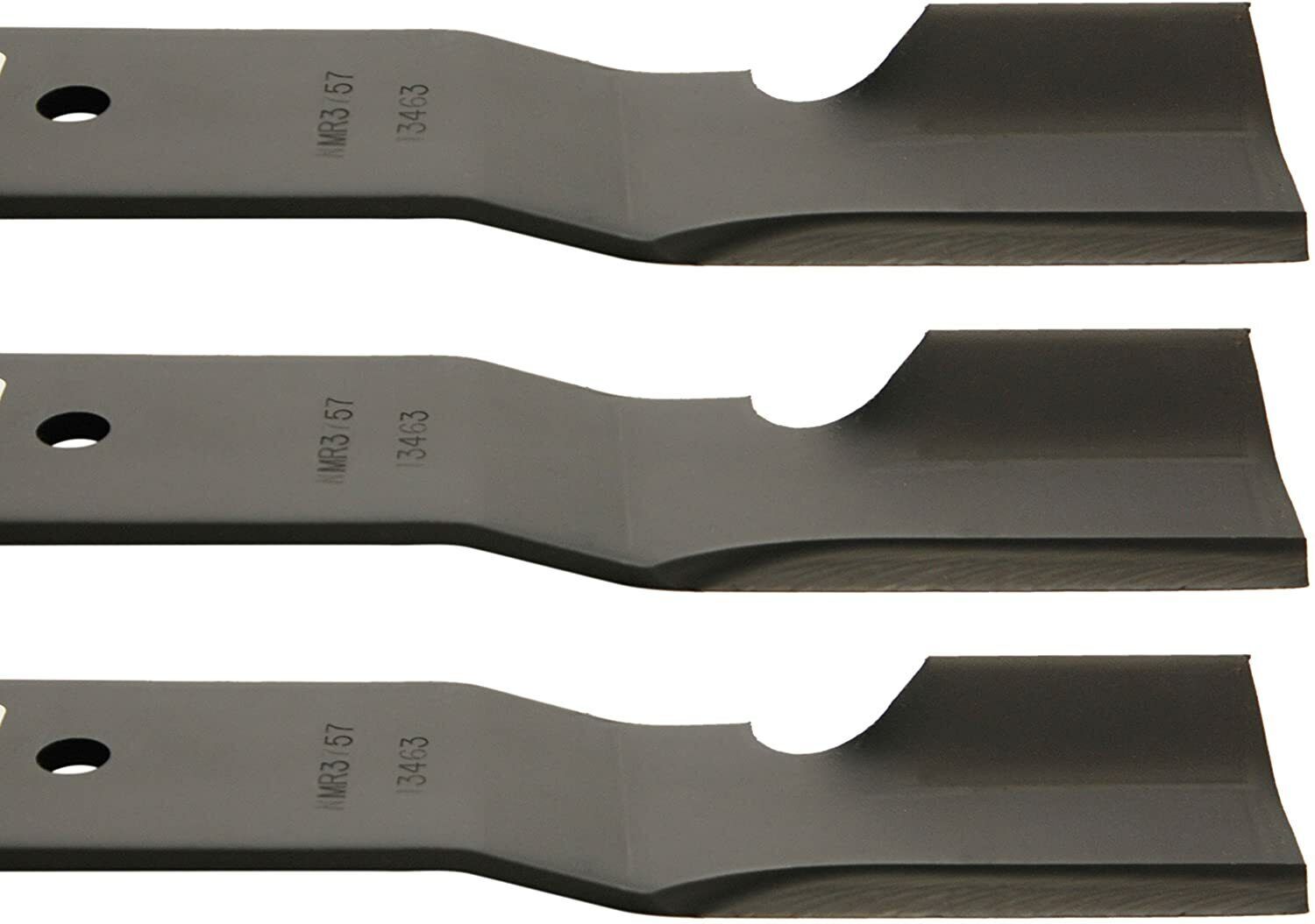 3 Lawn Mower Blade Set for Grasshopper 3452 6052 9852 52" Deck Bush Hog ...