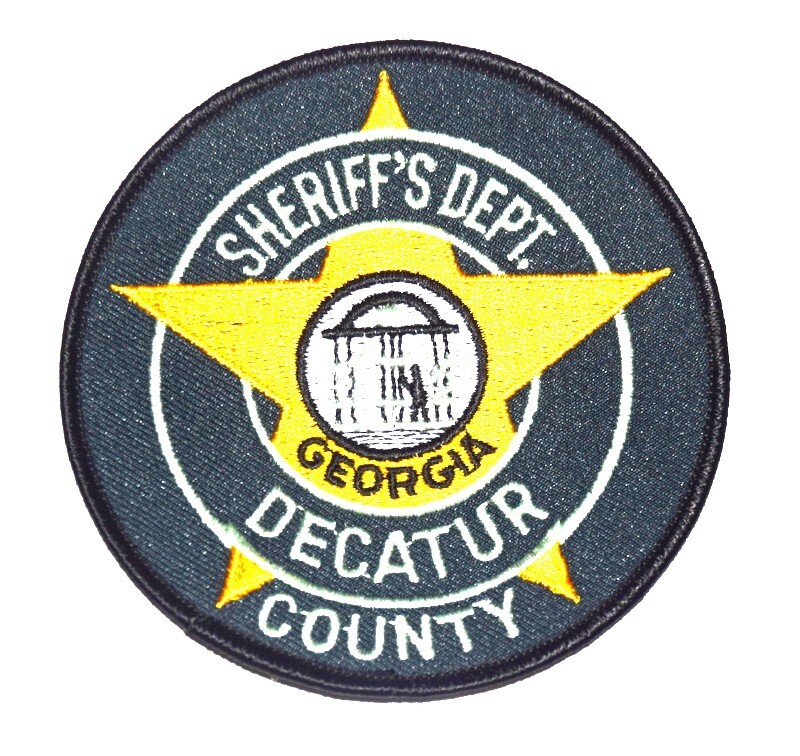 DECATUR COUNTY GEORGIA GA Sheriff Police Patch GOLD STAR STATE SEAL ...