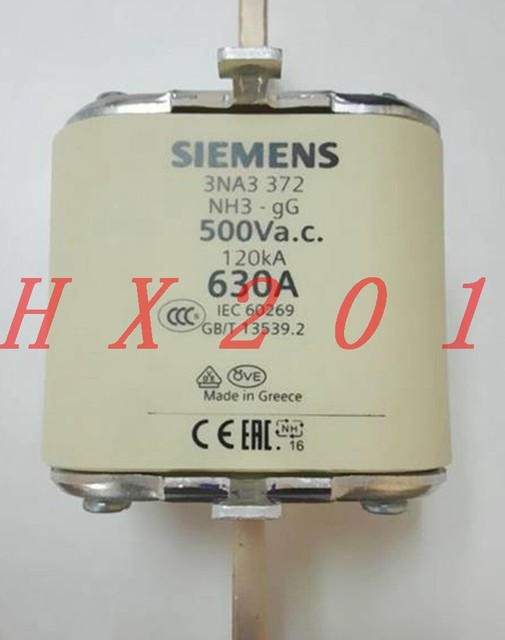 Siemens 3na3 372 - Fuse 630 Amps 500 Volts for sale online | eBay