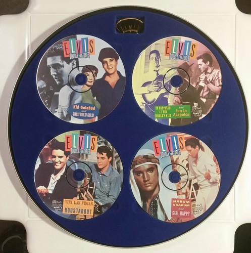 ELVIS PRESLEY - ELVIS DOUBLE FEATURE 4 DOUBLE CD REEL TIN COLLECTION ...