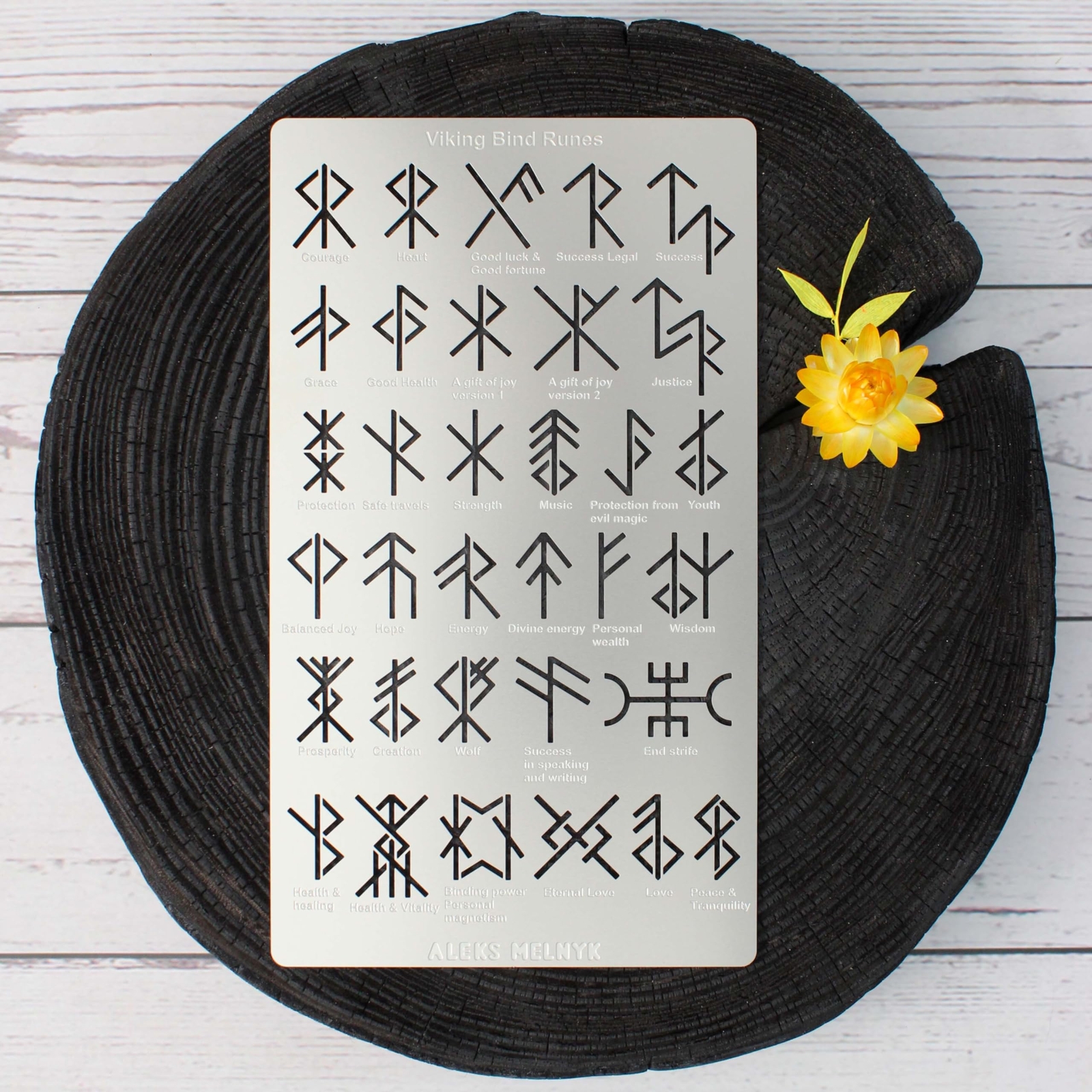 No.412 Metal Stencil Viking Bind Runes Generator Bindrune Ancient ...