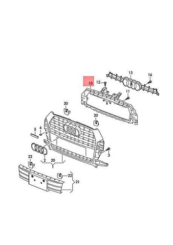 Genuine Striker plate AUDI Q3 8UG 8U0853692C | eBay