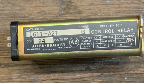 ALLEN BRADLEY 1611-A21 SERIES B CONTROL RELAY 24V NEW IN PACKAGE | eBay
