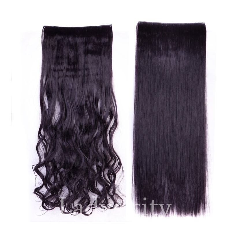 Extra Long 17-30" One Piece Clip In Hair Extensions Brown Blonde New As ...