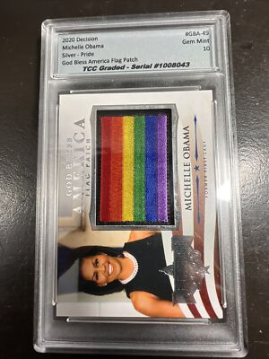 2020 Decision Michelle Obama Flag Patch TCC Graded Gem Mint 10 | eBay
