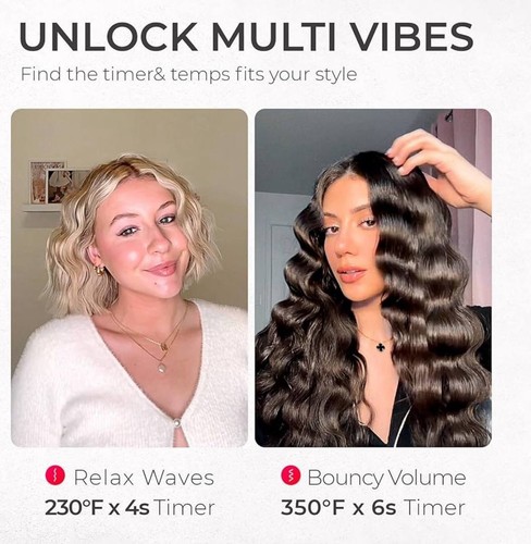 TYMO ROVY Hair Crimper Waver Hair Tool Deep Wave Curling Iron Wand ...