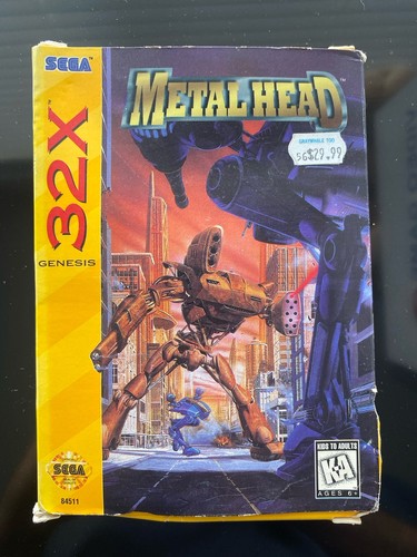 Metal Head CIB Sega Genesis 32X Complete Game Box Manual Tray Inserts ...
