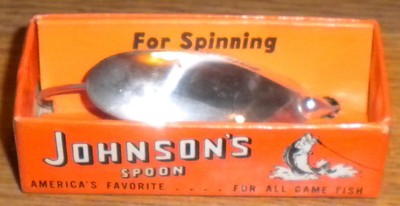 Johnson's Silver Minnow Weedless Spoon Lure 10105 Orig Box New | eBay