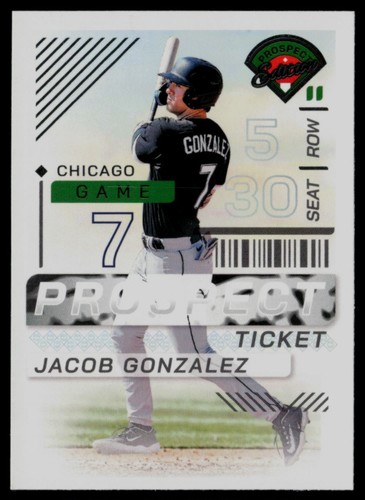 JACOB GONZALEZ 2024 Panini Prospect Edition #136 Chicago | eBay