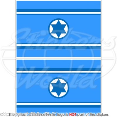 ISRAEL Israeli AirForce Flag IDF Heyl Ha'Avir 75mm(3") Bumper Stickers ...
