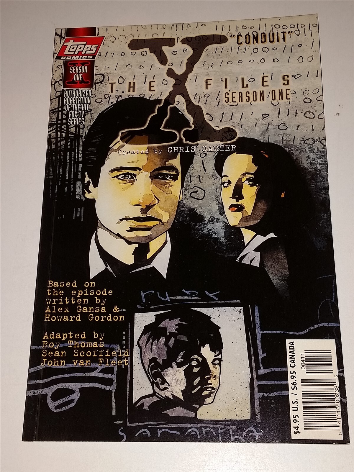 The X-files Topps Season One Fire Graphic 1998 Novel Comic Book Lt0606 ...